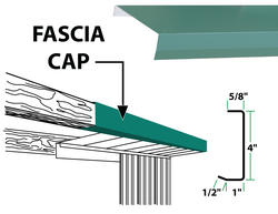 12' 3" White Steel Fascia Cap at Menards®