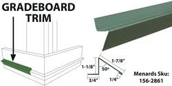 12' 3" Bronze Steel Grade Board Trim at Menards®