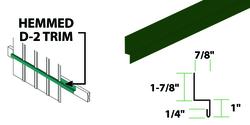 10' Pinewood Steel Hemmed D-2 Trim at Menards®