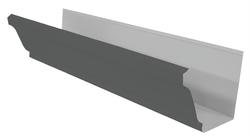 Premium Pro-Steel® 6" x 16' Matte Dover Gray K-Style Steel Gutter at ...