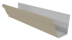 Premium Pro-Steel® 6" x 16' Light Stone K-Style Steel Gutter at Menards®
