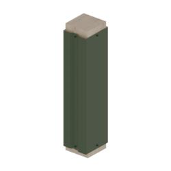 6 x 6 x 10' Matte Knight's Armor Steel Post Cover at Menards®