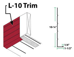 12' Burnished Slate Steel L-10 Fascia at Menards®