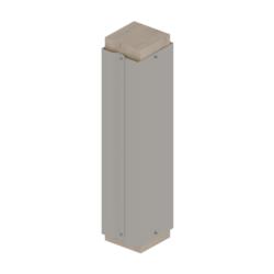 6 x 6 x 10' Light Gray Steel Post Cover at Menards®