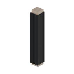 4 x 4 x 10' Midnight Black Steel Post Cover at Menards®