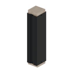 6 x 6 x 10' Midnight Black Steel Steel Post Cover at Menards®