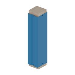 6 x 6 x 10' Ocean Blue Steel Post Cover at Menards®
