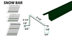 10' Emerald Green Pro-Rib Universal Snow Bar at Menards®