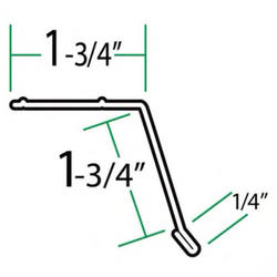 1-3/4" x 1-3/4" x 10' Brown Steel Roof Edging- Gutter Apron at Menards®