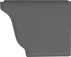 Premium Pro-Steel® 6" Matte Dover Gray Gutter Right End Cap at Menards®