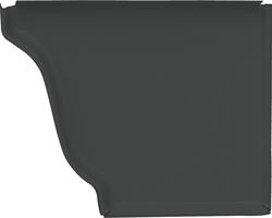 Premium Pro-Steel® 6" Matte Knight's Armor Gutter Right End Cap at Menards®