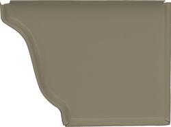 Premium Pro-Steel® 6" Matte Sandy Clay Gutter Right End Cap at Menards®