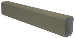 Premium Pro-Steel® 3" x 4" x 10' Matte Sandy Clay Gutter Downspout at ...