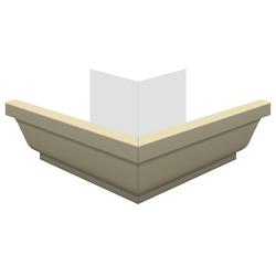 Premium Pro-Steel® 6" Matte Sandy Clay Gutter Outside Corner at Menards®