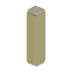 6 x 6 x 10' Matte Sandy Clay Steel Post Cover at Menards®
