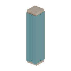 6 x 6 x 10' Slate Blue Steel Post Cover at Menards®