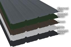 36" x 8' Charcoal Gray Pro-Rib® Steel Panel at Menards®