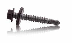 Pro-Grip #12 x 1-1/2" Hex Drive Brown Self-Drilling Screw - 1 lb. at ...