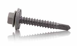 Pro-Grip #12 x 1-1/2" Hex Drive White Self-Drilling Screw - 1 lb. at ...