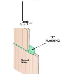 5/16" x 10' Brown Steel Z Flashing at Menards®