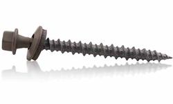 Pro-Grip #10 x 2" Wood Grip Hex Drive Ash Gray Pole Barn Screw - 1 lb ...
