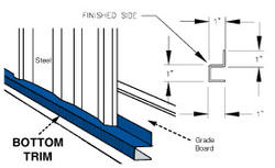 12' 3" Midnight Black Steel Bottom Trim at Menards®