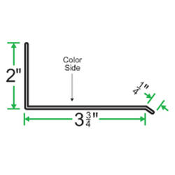2" x 3.75" x 10' Ash Gray Brick Ledge at Menards®