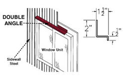 12' 3" Brite Red Residential Steel Siding Double Angle Trim at Menards®
