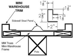 9' 6" Midnight Blue Steel Mini-Warehouse Trim at Menards®