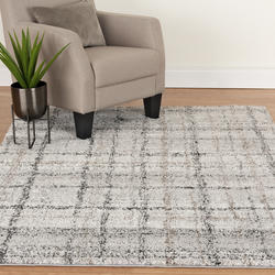 Natco Home™ Cumulus Tartan Soot/Java 3'3" x 5'3" Area Rug at Menards®