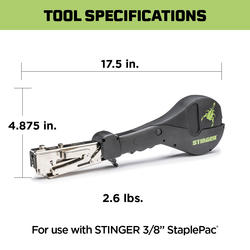 STINGER® CH38-2 Cap Staple Hammer Tacker at Menards®