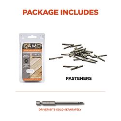 CAMO® #7 x 1-7/8" T-15 Star Drive 316 Stainless Steel Trimhead Hidden ...
