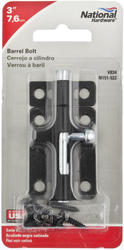 National Hardware® 3" Black Barrel Bolt at Menards®