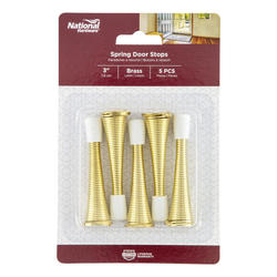 National Hardware® Brass Spring Door Stop - 5 Pack at Menards®