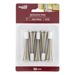 National Hardware® Satin Nickel Spring Door Stop - 5 Pack at Menards®