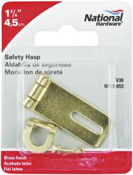 National Hardware® 1-3/4" Brass Safety Hasp at Menards®