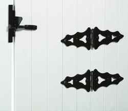 National Hardware® Black Steel Gate Hinge & Latch Kit at Menards®