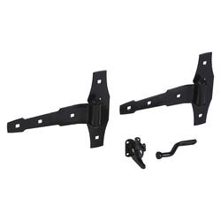 National Hardware® Black Steel Gate Hinge & Latch Kit at Menards®