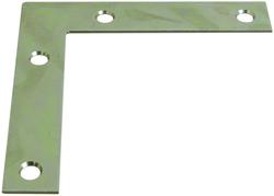 National Hardware® 4" x 3/4" Zinc Flat Corner Brace -4 Pack at Menards®