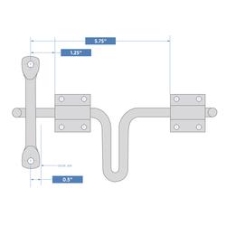 National Hardware® Zinc Slide Gate Latch at Menards®
