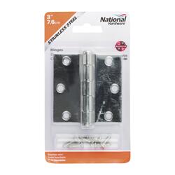 National Hardware® 3" Stainless Steel Door Hinge at Menards®
