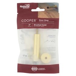 National Hardware® Brushed Gold Cooper Door Stop at Menards®