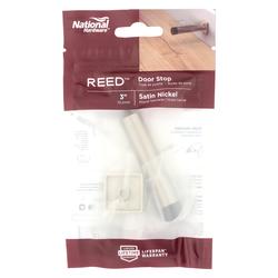 National Hardware® Satin Nickel Reed Door Stop at Menards®