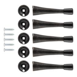 National Hardware® Matte Black Spring Door Stop - 5 Pack at Menards®