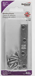 National Hardware® 4" x 5/8" Zinc Mending Brace - 4 Pack at Menards®