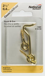 National Hardware® 2-1/2" Brass Hook and Eye at Menards®