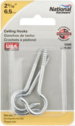 National Hardware® 2-1/2" Zinc Screw Hook - 3 Pack at Menards®