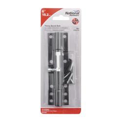 National Hardware® 6" Black Barrel Bolt at Menards®