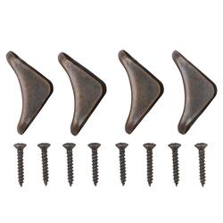 National Hardware® 3/4" x 1" Antique Bronze Chair/Corner Brace - 4 Pack ...