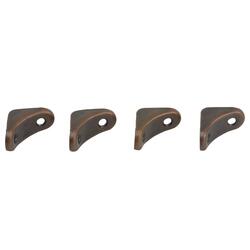 National Hardware® 3/4" x 1" Antique Bronze Chair/Corner Brace - 4 Pack ...